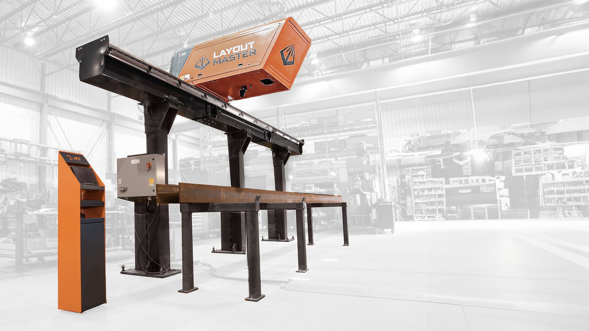 Structural Steel Fitting: 3D Layout Machine - AGT Robotics